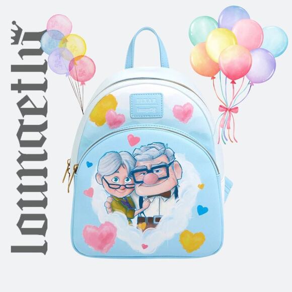 Loungefly | Bags | Nwt Loungefly Disney Pixar Up Carl Ellie Hearts Mini ...
